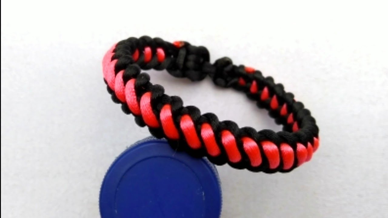 #Simple macrame bracelet,gelang tali satin,tali kur,pelangi shop - YouTube