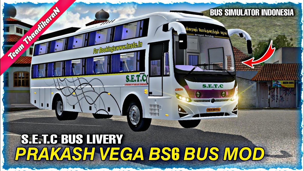 Prakash Vega SETC bus mod 😍 for BUSSID || Seater cum sleeper bus mod ...