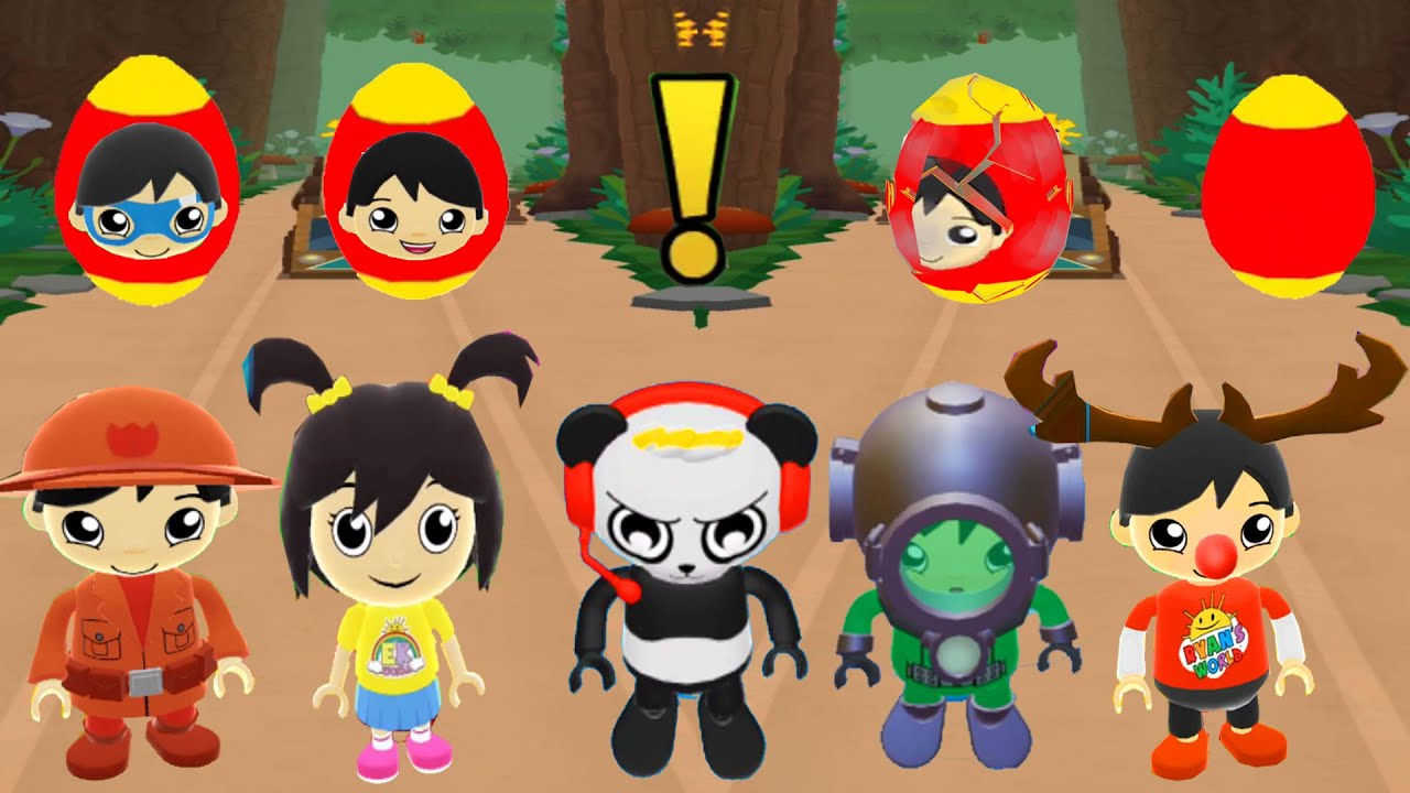 EMMA STEALTH NINJA COMBO PANDA DINO RESEARCH RYAN VS DARK WATER RYAN ...