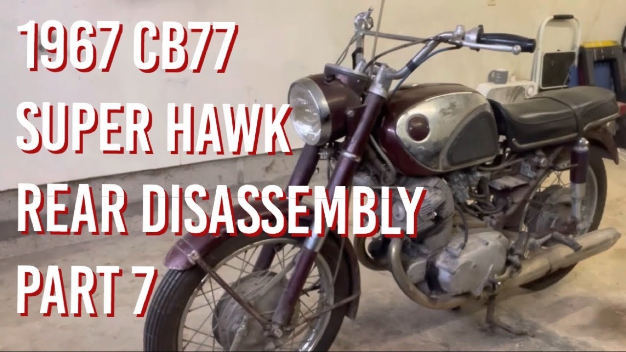 Vintage Motorcycle Restoration Honda CB77 Super Hawk: Rear Wheel ...