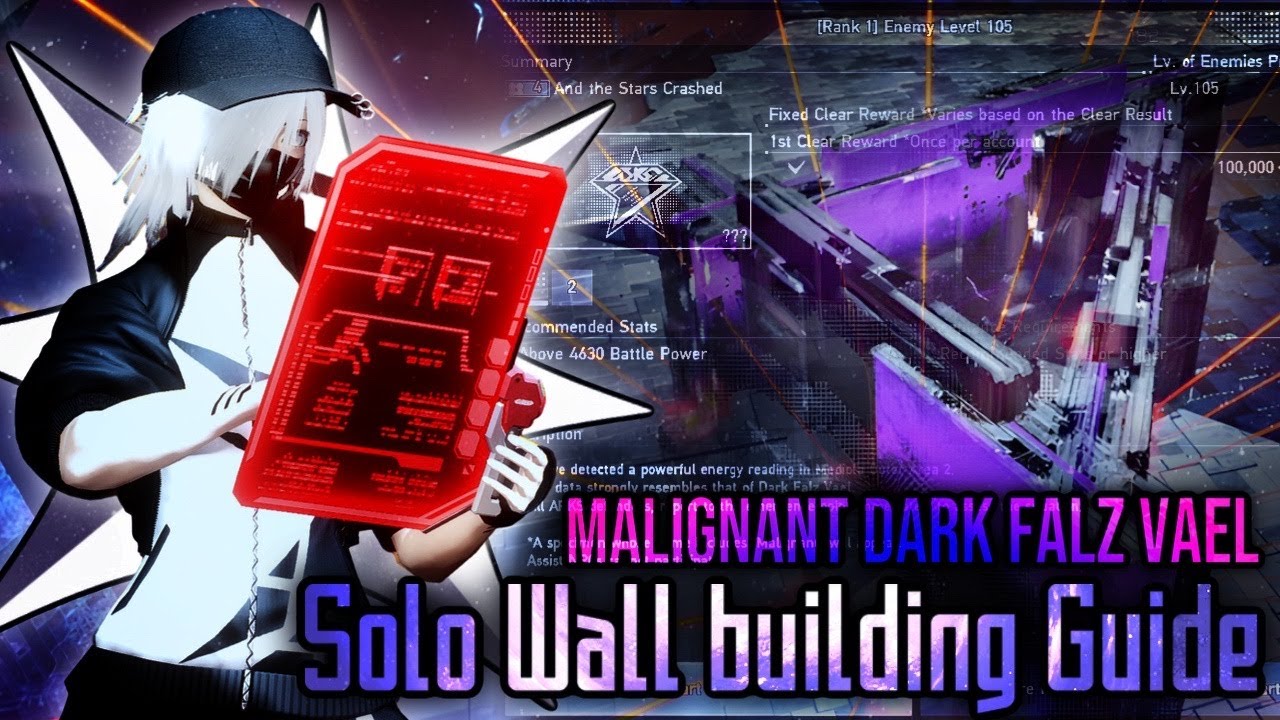 [PSO2:NGS] And the Stars Crashed | Malignant Dark Falz Vael | Solo Wall ...