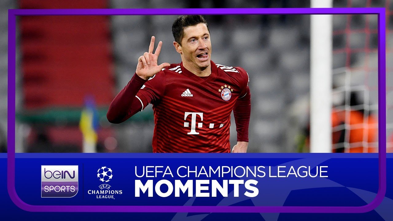 Robert Lewandowski's RECORD BREAKING hat-trick vs Salzburg | UCL 21/22 ...