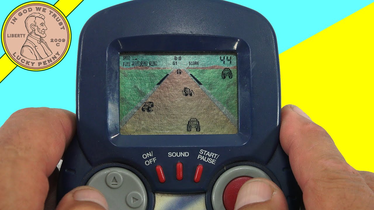 How To Play Sonic Car Racing Radio Shack Electronic Handheld Game - YouTube