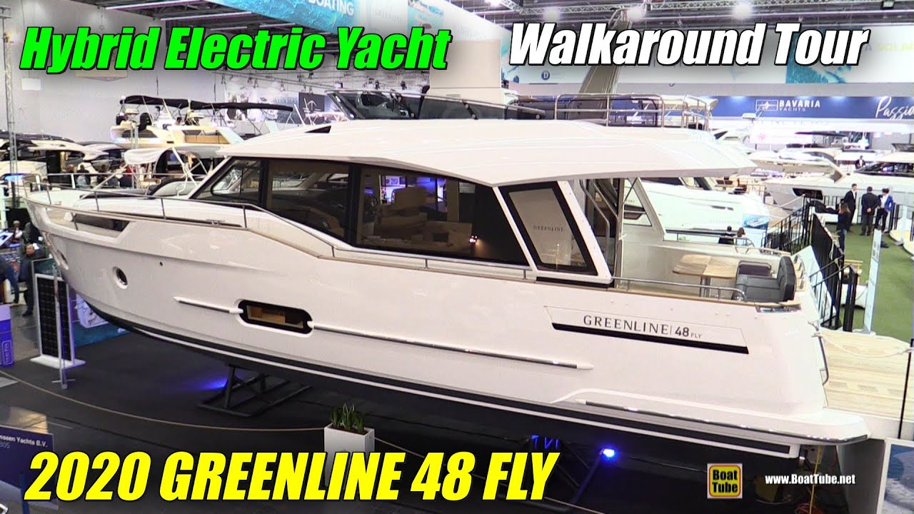 2020 Greenline 48 Fly Hybrid Yacht - Walkaround Tour - 2020 Boot ...