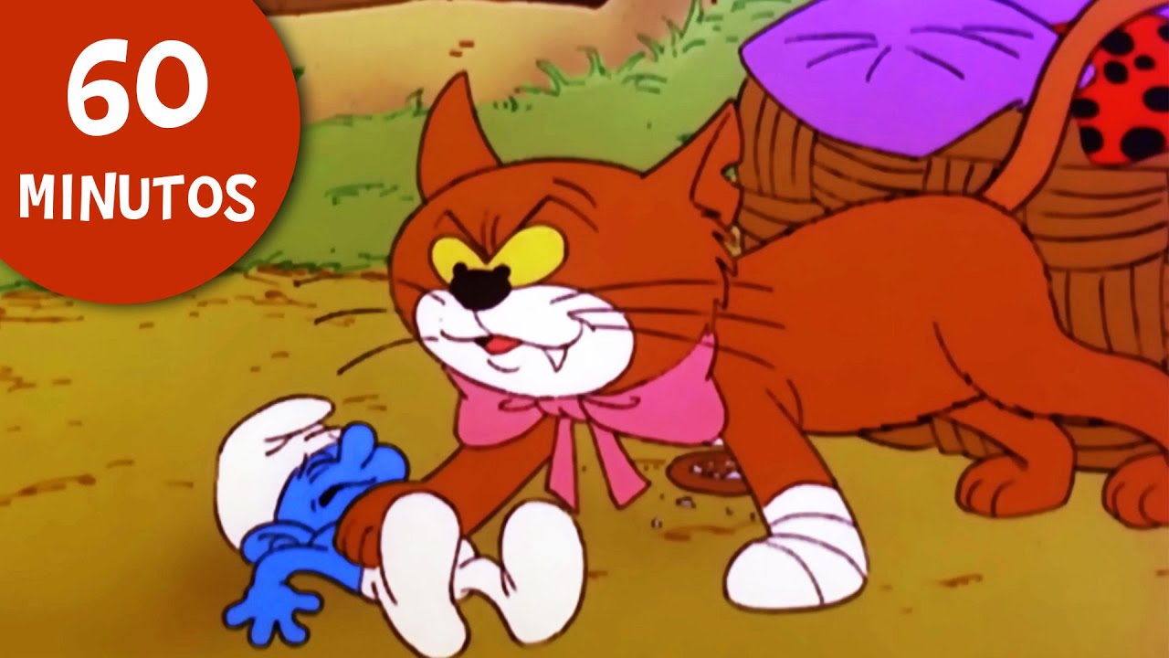 CRUEL O GATO • 60 Minutos de Smurfs • Os Smurfs - YouTube
