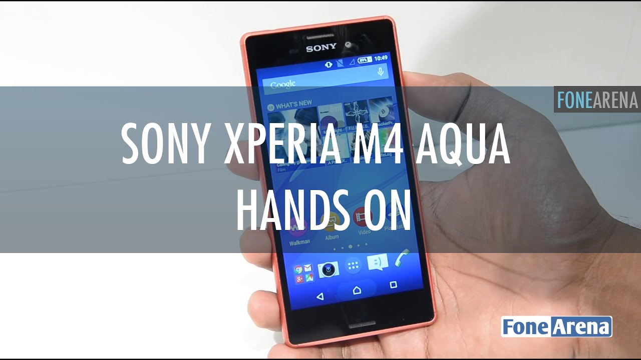 Sony Xperia M4 Aqua Hands On - YouTube
