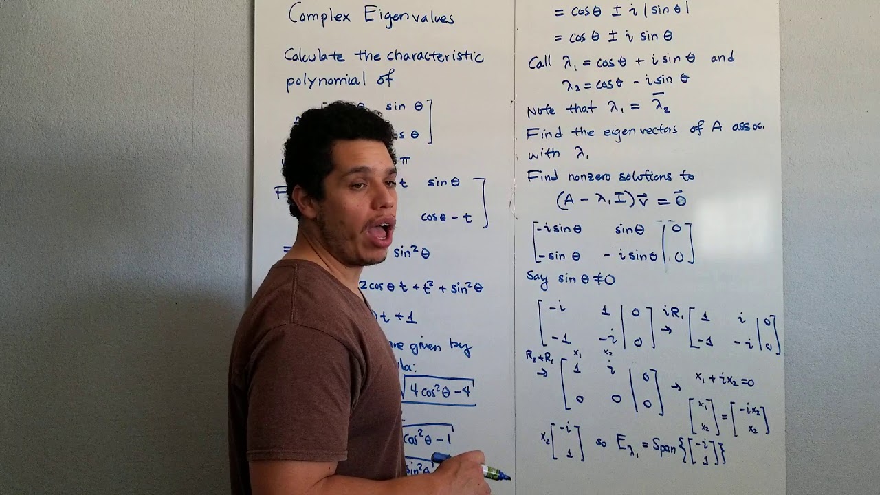 Complex Eigenvalues 3 - YouTube