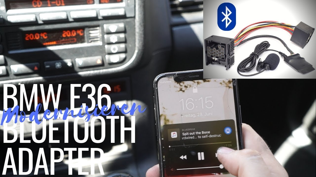 BMW E36 Orginal Radio Bluetooth Adapter + Freisprecheinrichtung ...