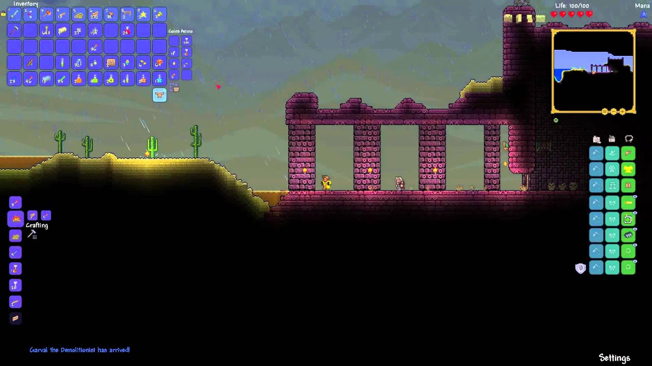 How to get Demolitionist NPC - Terraria 1.3 - YouTube