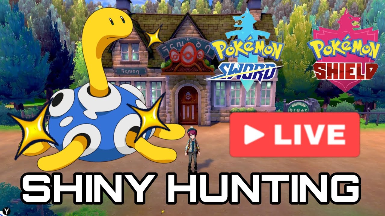 SHINY HUNTING SHUCKLE IN POKEMON SWORD & SHIELD LIVE!! #live #pokemon # ...