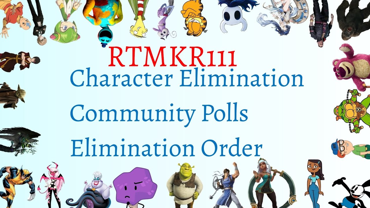 RTMKR111 Character Elimination Community Polls Elimination Order - YouTube