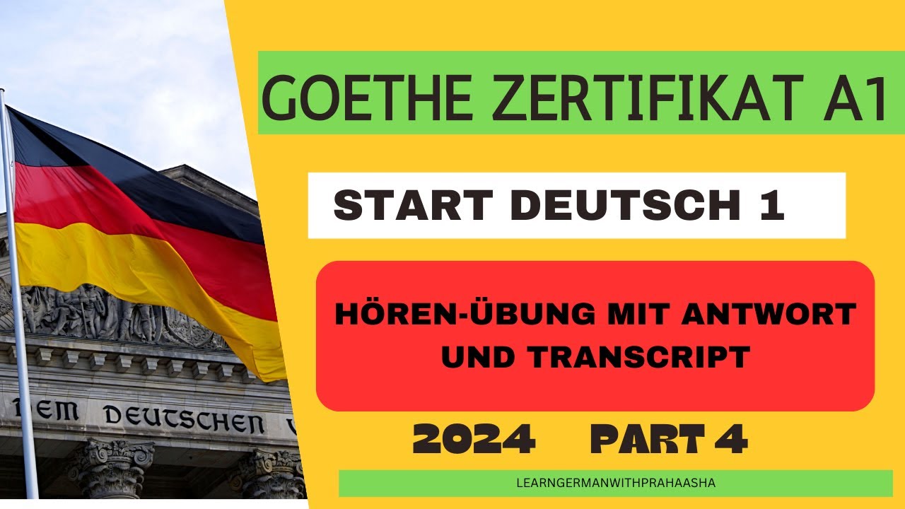 Fit in Deutsch 1 Modell test part 4 /practice horen and then check your ...