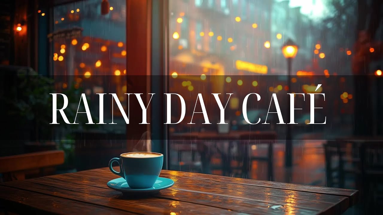10 Hours Rainy Day Café Ambience | Coffee & Rain Sounds for Focus - YouTube