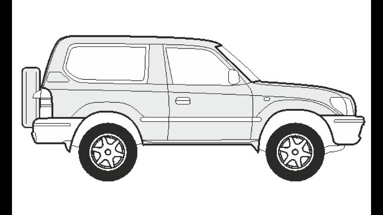 How to Draw a Toyota Land Cruiser 300 / Как нарисовать Toyota Land ...
