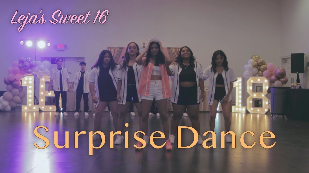 Leja's Sweet 16 Surprise Dance | Fresno, CA Tower District - YouTube