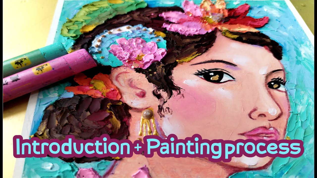 Oil Pastel Drawing for "Slow Art Day" Introduction + Painting process ...