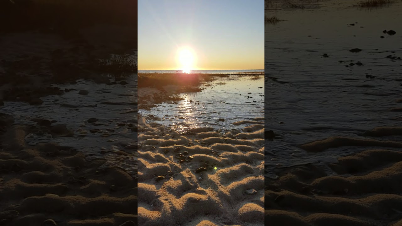 Tide coming in at Long Beach - YouTube