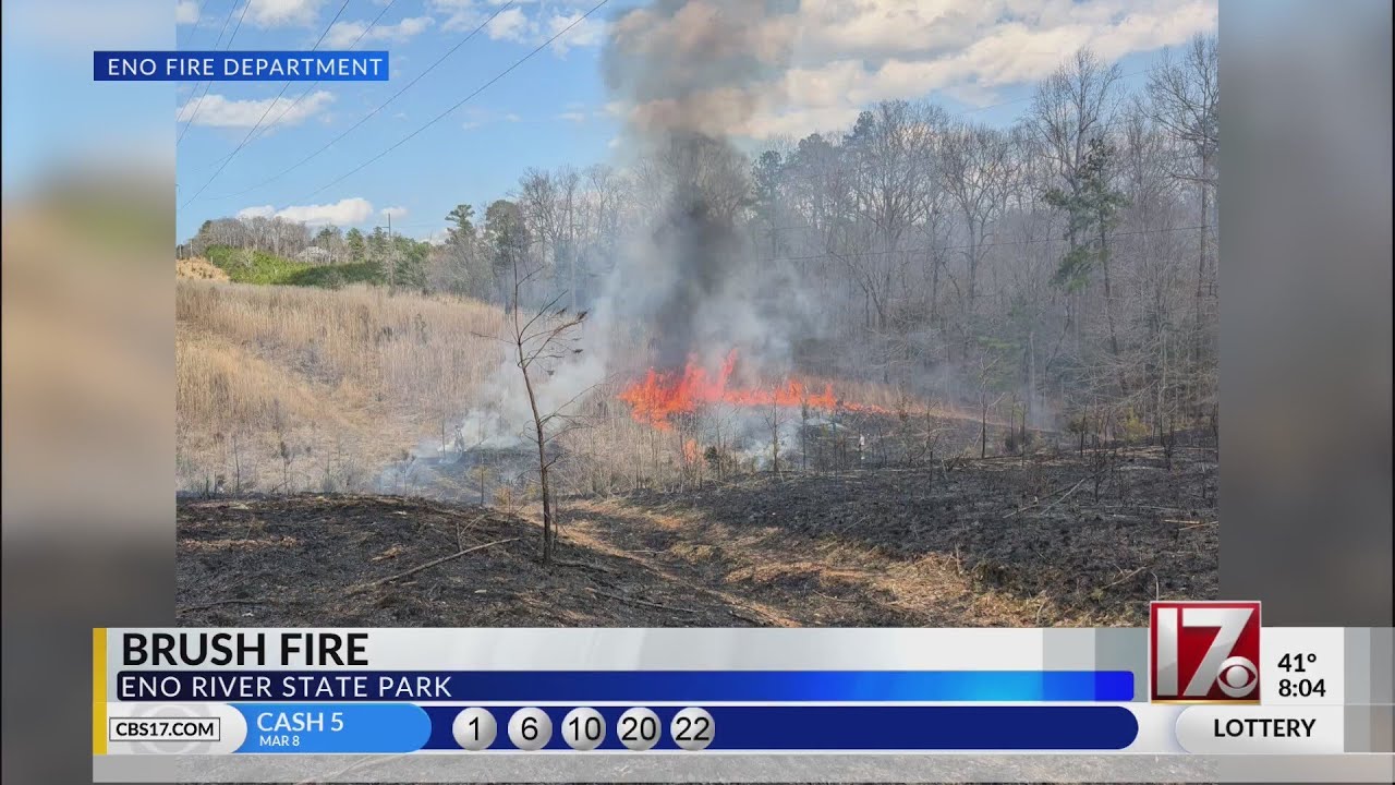 7-acre fire contained at Eno River State Park: Firefighters - YouTube