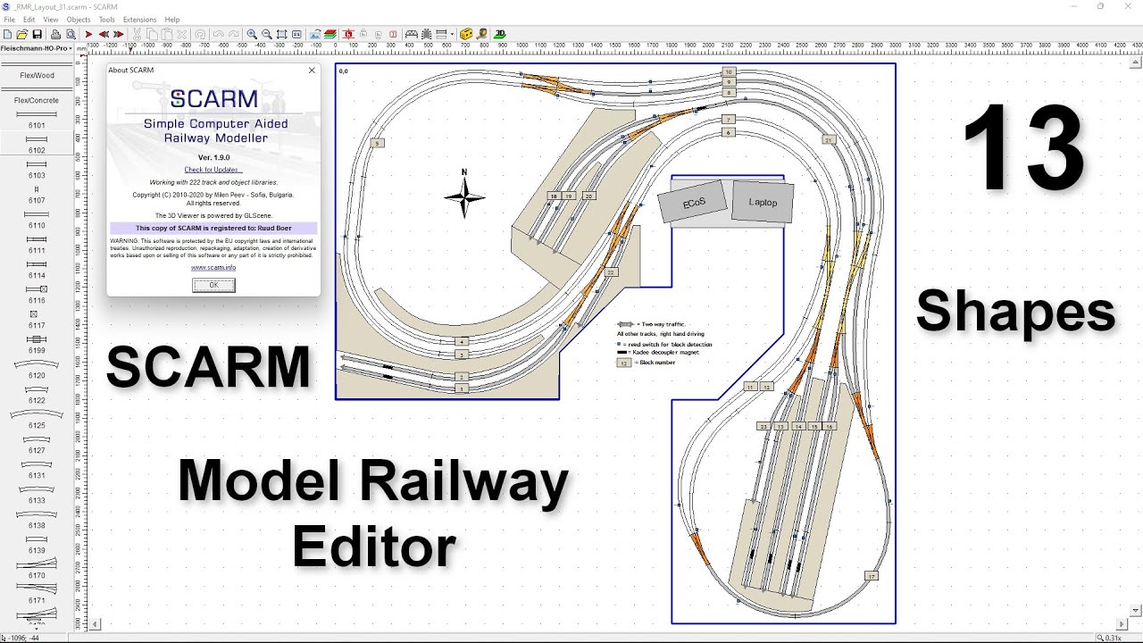 Model Railway Design with SCARM 13 - YouTube