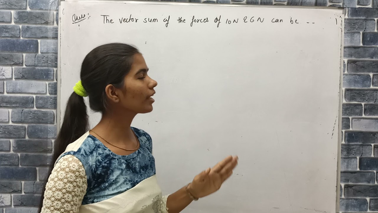 The Vector Sum Of The Forces 10N And 6N Can Be YouTube The Vector Sum Of The Forces 10N And 6N Can Be YouTube