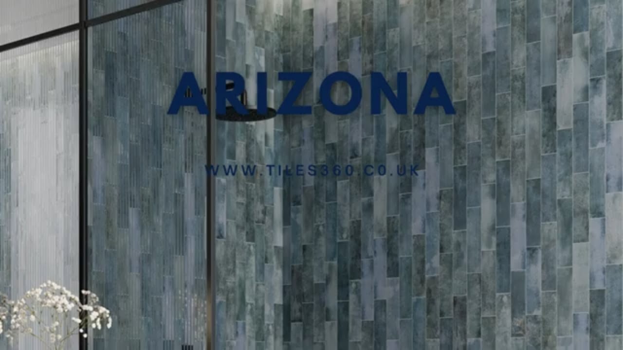 2024 Bathroom Tiles: Slim, Arizona Denim Blue Brick Wall Tile. - YouTube