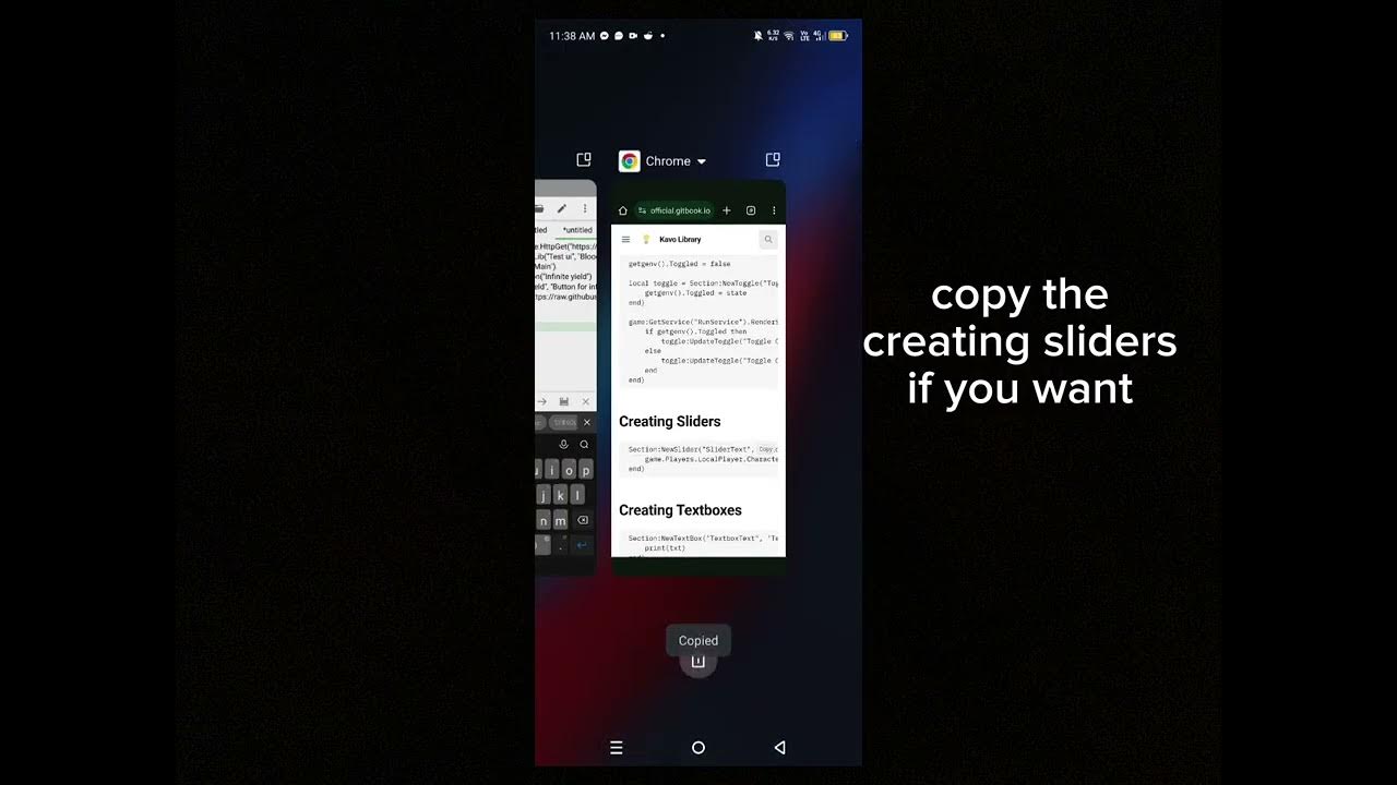 tuturial how to make your own script using kavo ui library step by step roblox exploit - YouTube