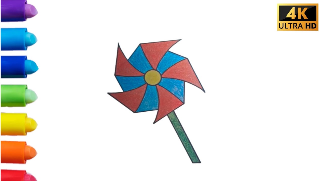 How to draw a pinwheel | art studio | #learntodraw #art #SherryDrawings ...