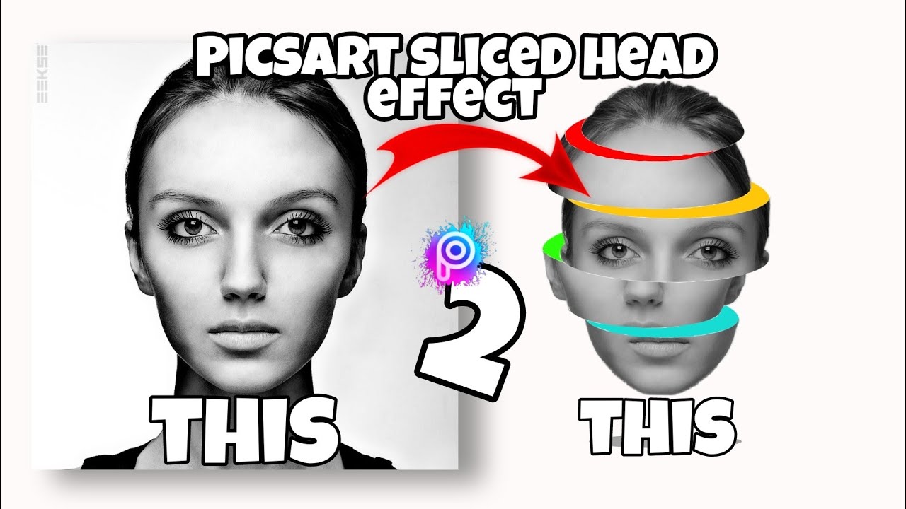 PicsArt sliced head effect| PicsArt editing tutorial|Aravind S Kannan edits - YouTube