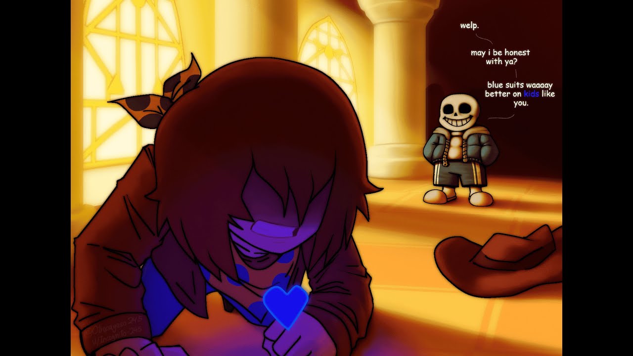 Clover se enfrenta contra Sans esta vez The obligatory Undertale Yellow ...