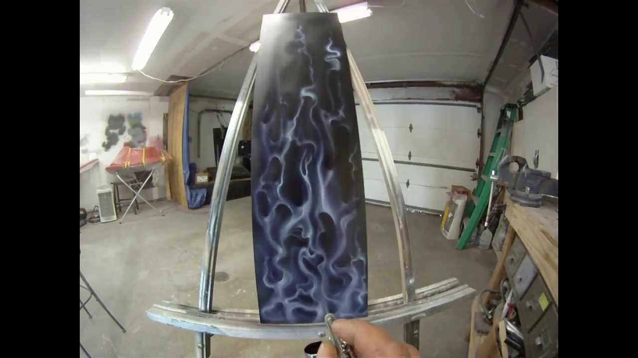 airbrushing purple flames/true fire part 4 - YouTube
