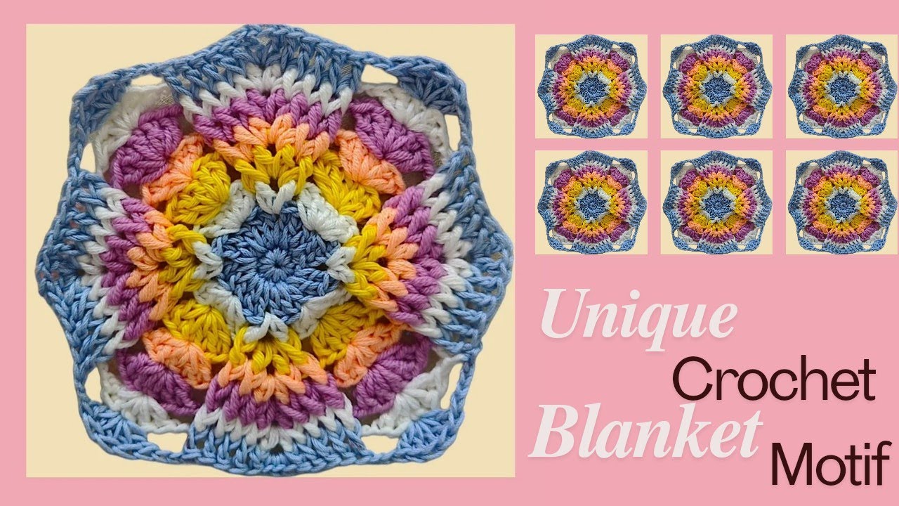 Beginner's Guide : 😍💥UNIQUE KALEIDOSCOPE Crochet Design with Step by ...