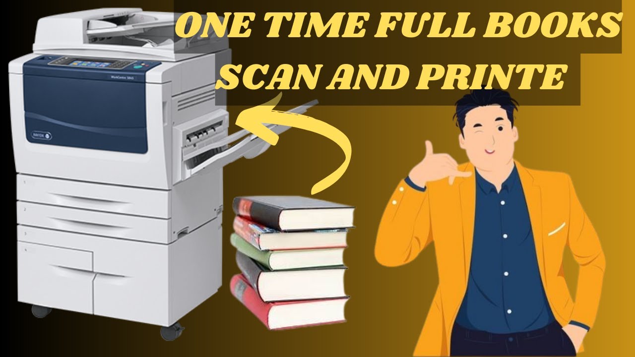 Xerox 5855.65.75 Full Book Scan And print Out #xerox #printer # ...