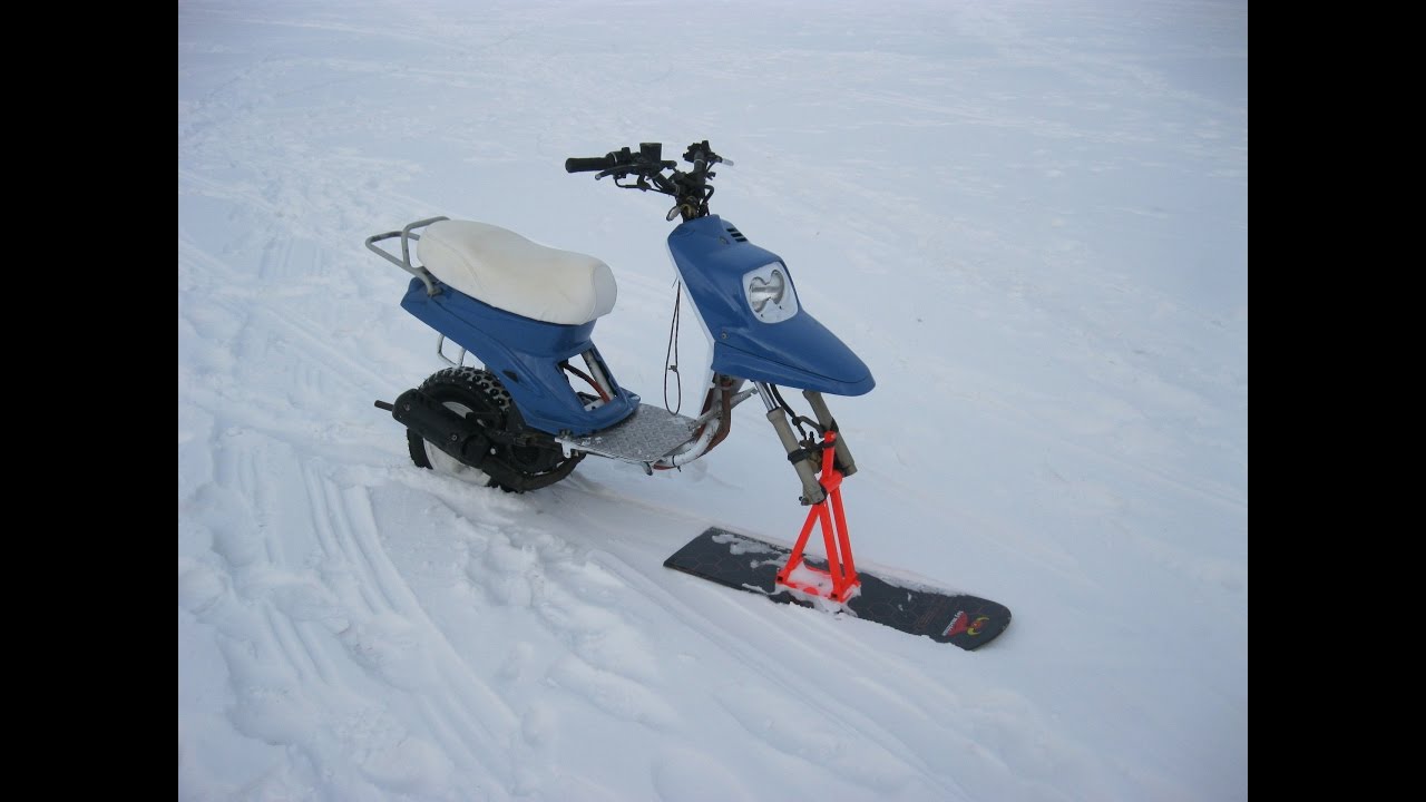 MBK Booster - snow scooter - YouTube