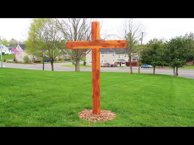 Large Outdoor Lighted Cross