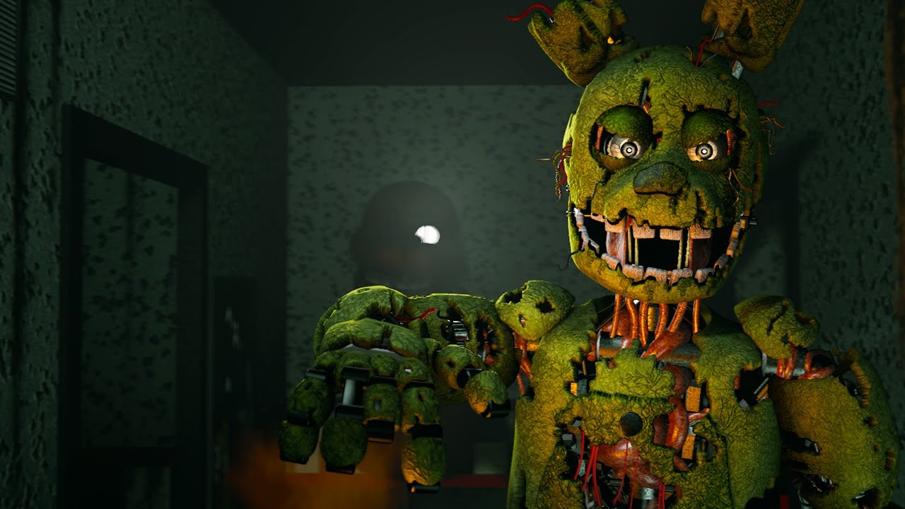 SpringTrap set Fazbear's Fright on FIRE [SFM] #fnaf - YouTube