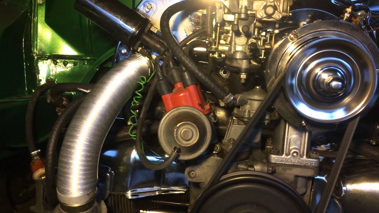 My VW bus engine. - YouTube