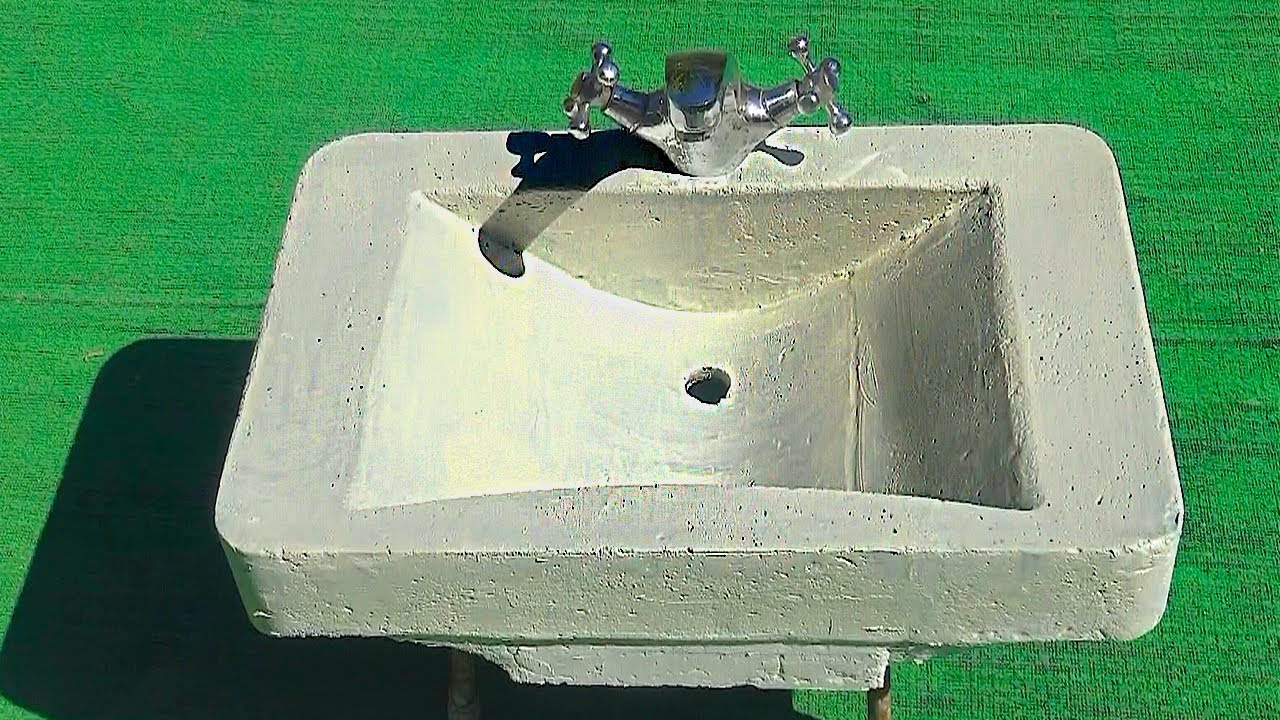 HOW TO MAKE A WASHBASIN FOR 5 DOLLARS! SIMPLE Video Tutorial! - YouTube