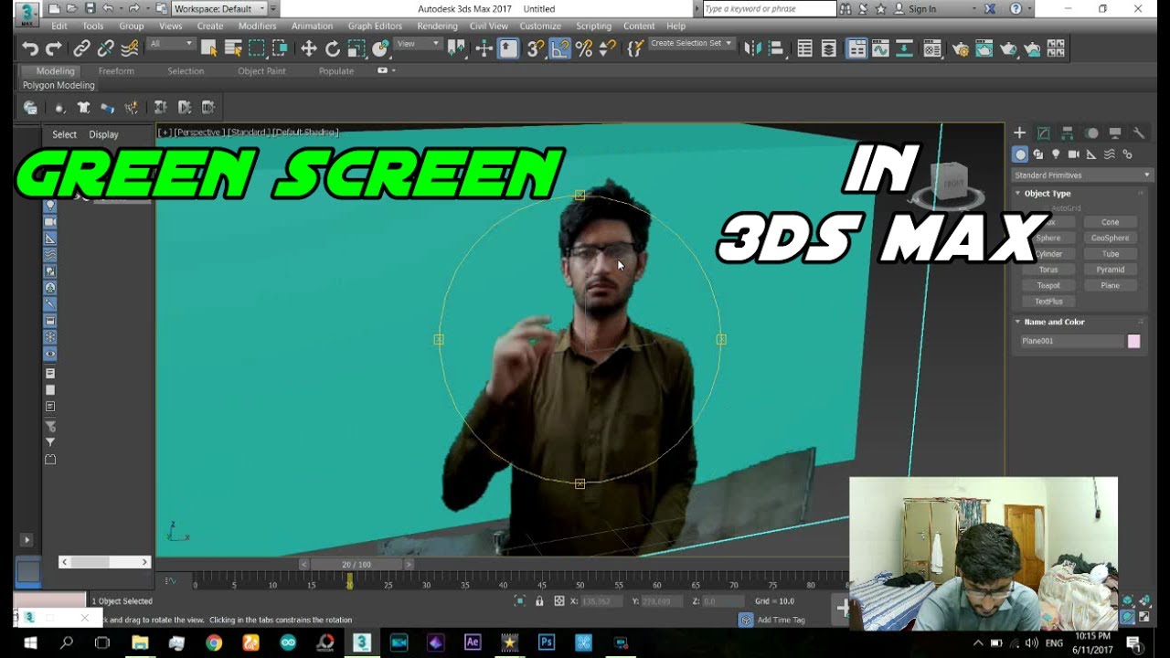 Using GREEN SCREEN EFFECT in 3ds Max | URDU language - YouTube
