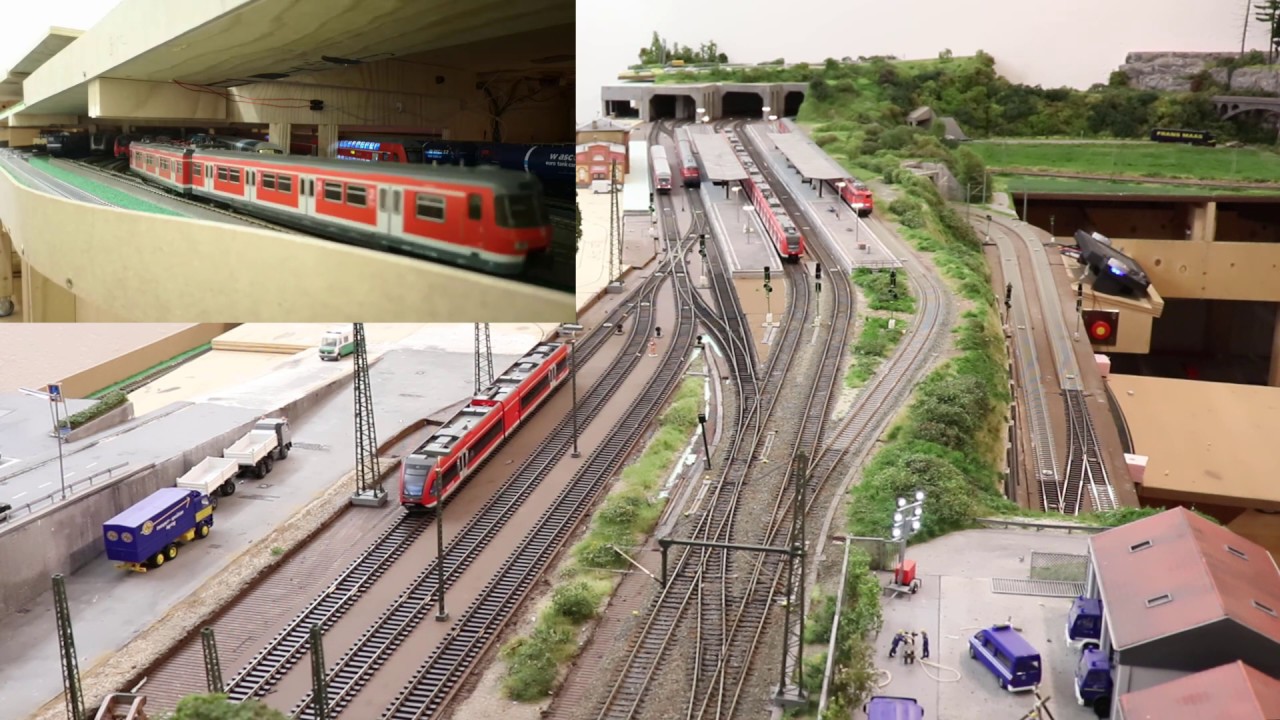 H0 Modellbahn - 30 Minuten Bahnbetrieb - YouTube