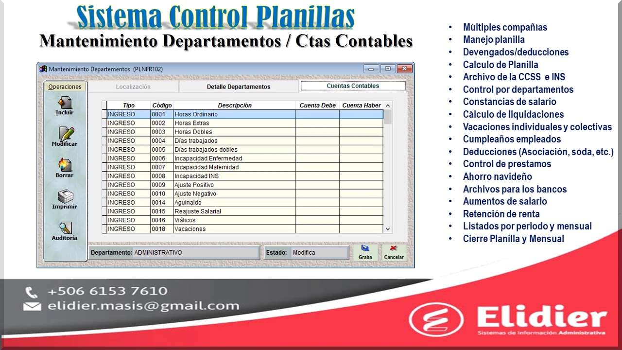 Sistema Control de Planillas Parte #1 - YouTube