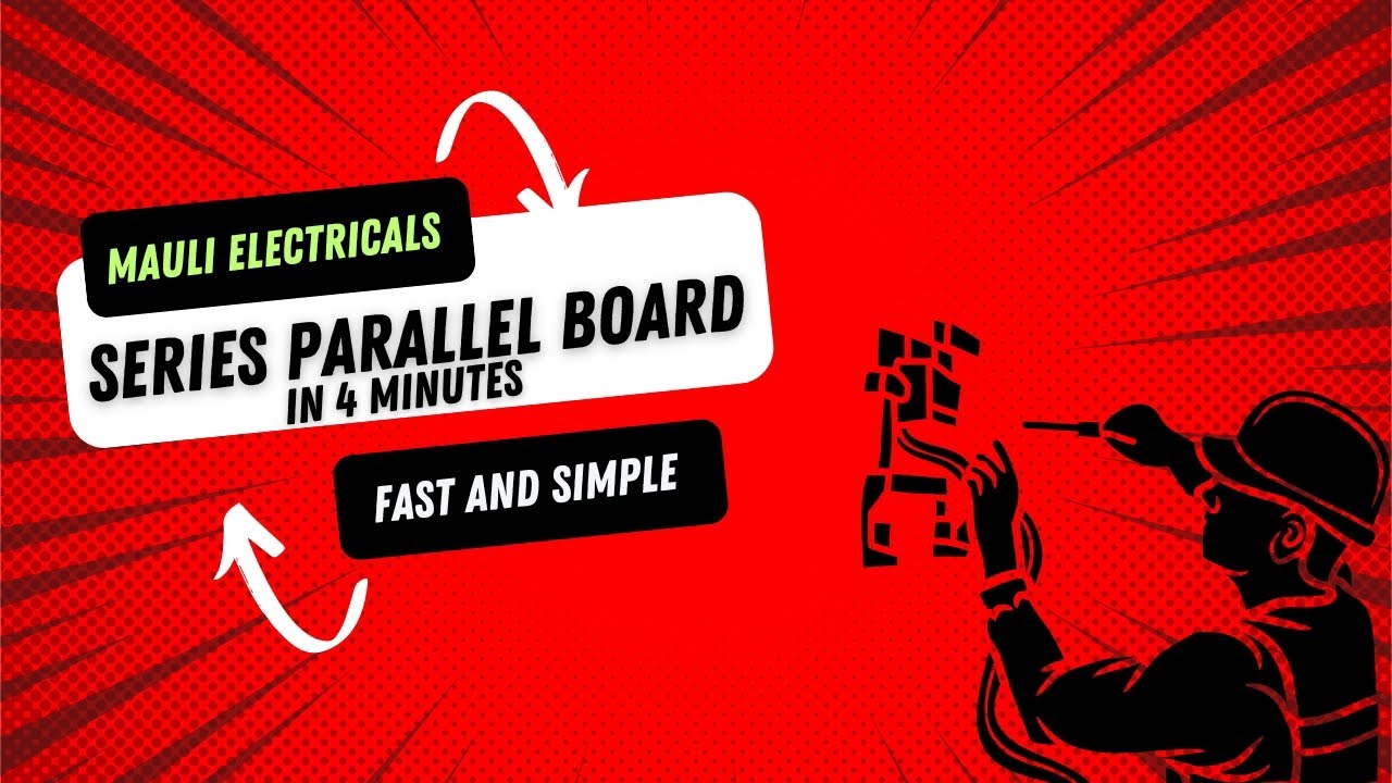 HOW TO MAKE SERIES PARALLEL BOARD IN JUST 4 MINUTES - YouTube