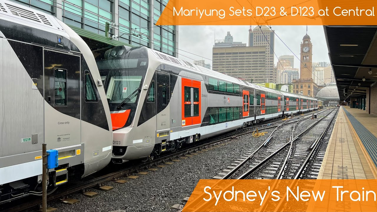 Sydney Trains Vlog 1919: Sydney’s New Train - Mariyung Sets D23 & D123 ...