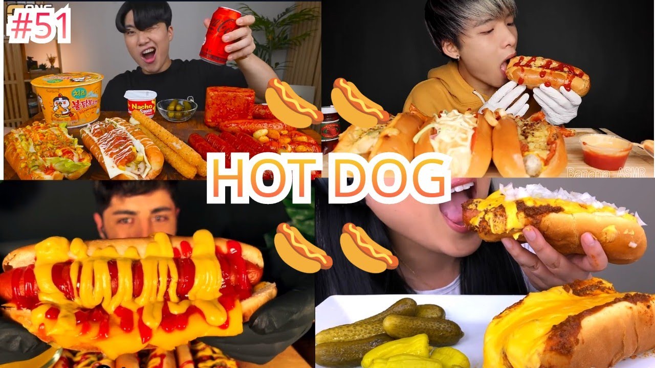 【BEST ASMR】HOT DOG MUKBANG - YouTube