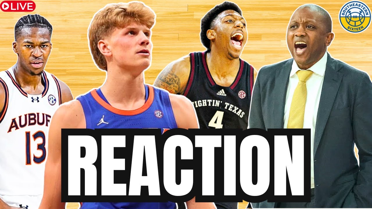 SEC Basketball Reaction: Florida UPSETS Auburn, Texas A&M Defeats ...