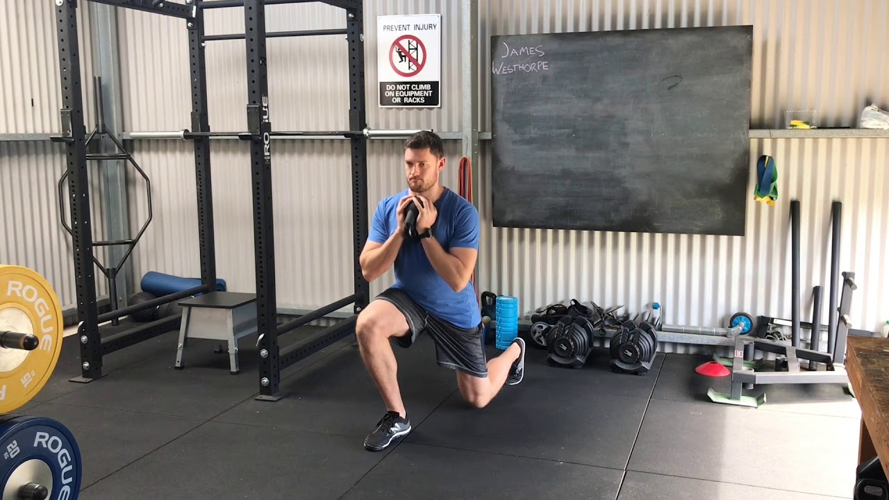 Goblet Reverse Lunge - YouTube