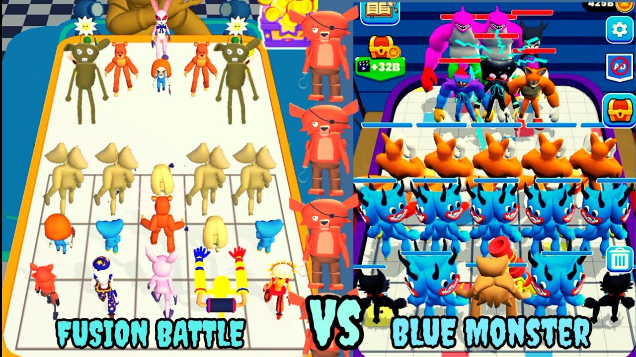 Merge Monster Fusion Battle vs Merge Monster Blue Monster Android ...