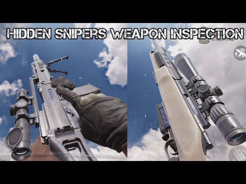 TOP 10 Hidden Snipers Weapon Inspect Animations & Gunsmith in COD ...