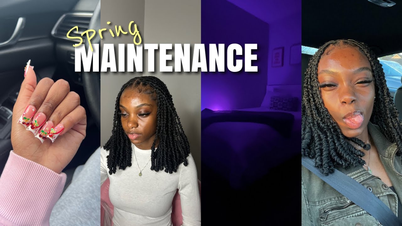 Spring Maintenance Vlog πΈ Nails Hair Lashes Etc Youtube