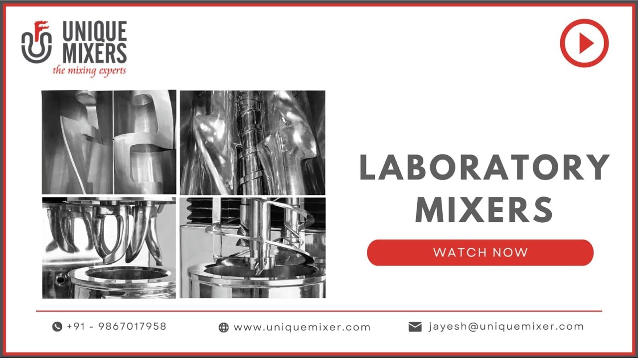 Unique Laboratory Mixers | Sigma Mixer, Double Planetary Mixers, Plough ...