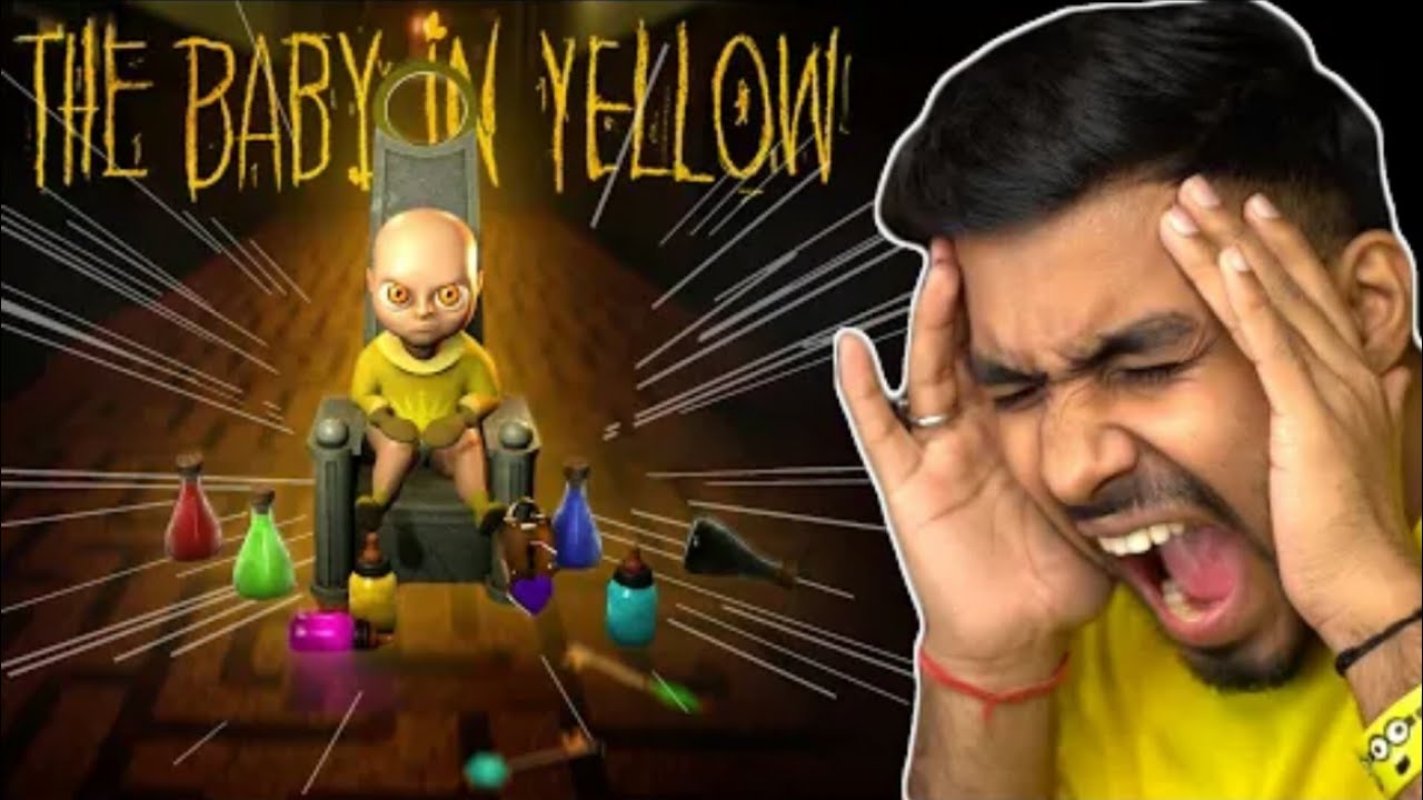 # baby in yellow horror gameplay part 1. # night 1 escape ...
